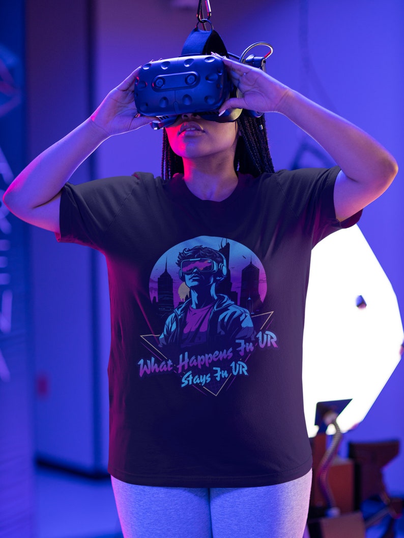 What Happens in VR, Stays in VR, Virtual Reality Adventure Shirt, Retro ...