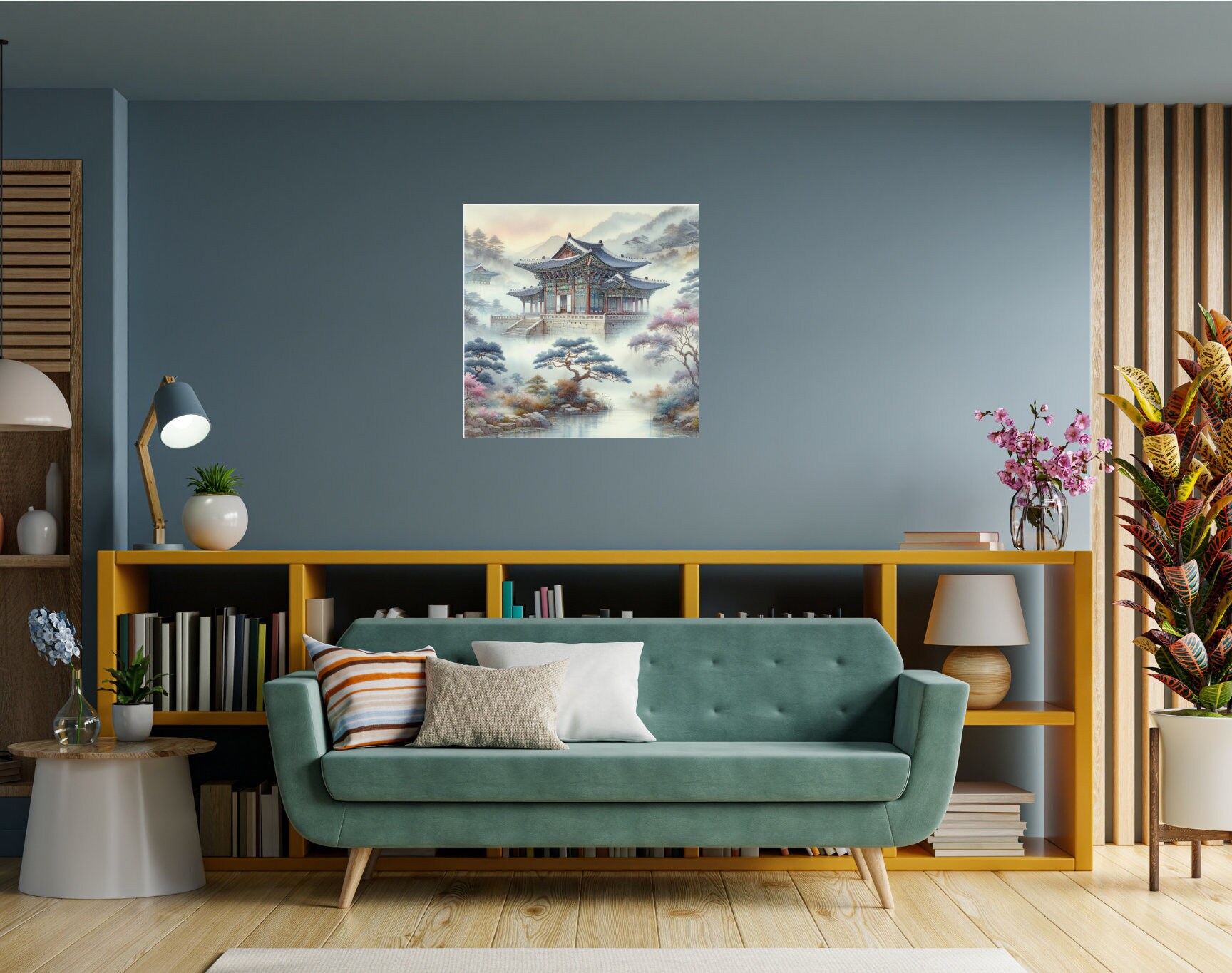 Korean Wall Art,korean Temple Wall Art, South Korean Painting Art ...