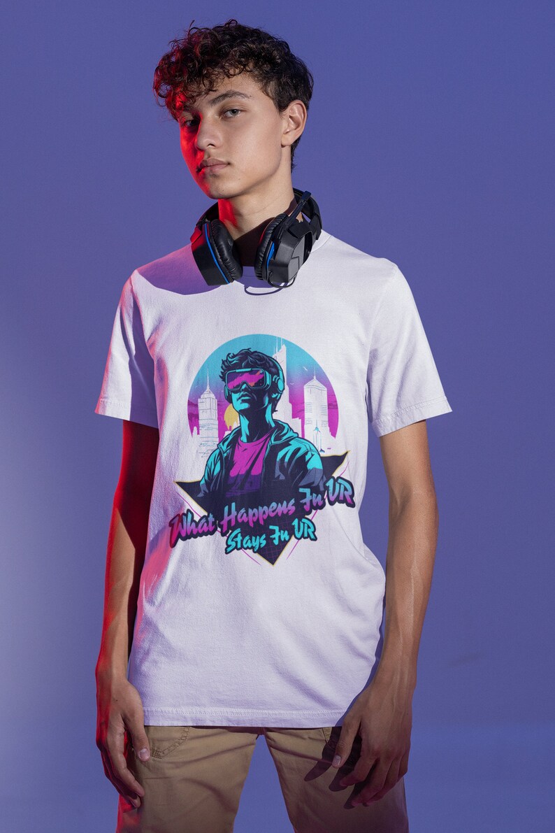 What Happens in VR, Stays in VR, Virtual Reality Adventure Shirt, Retro ...