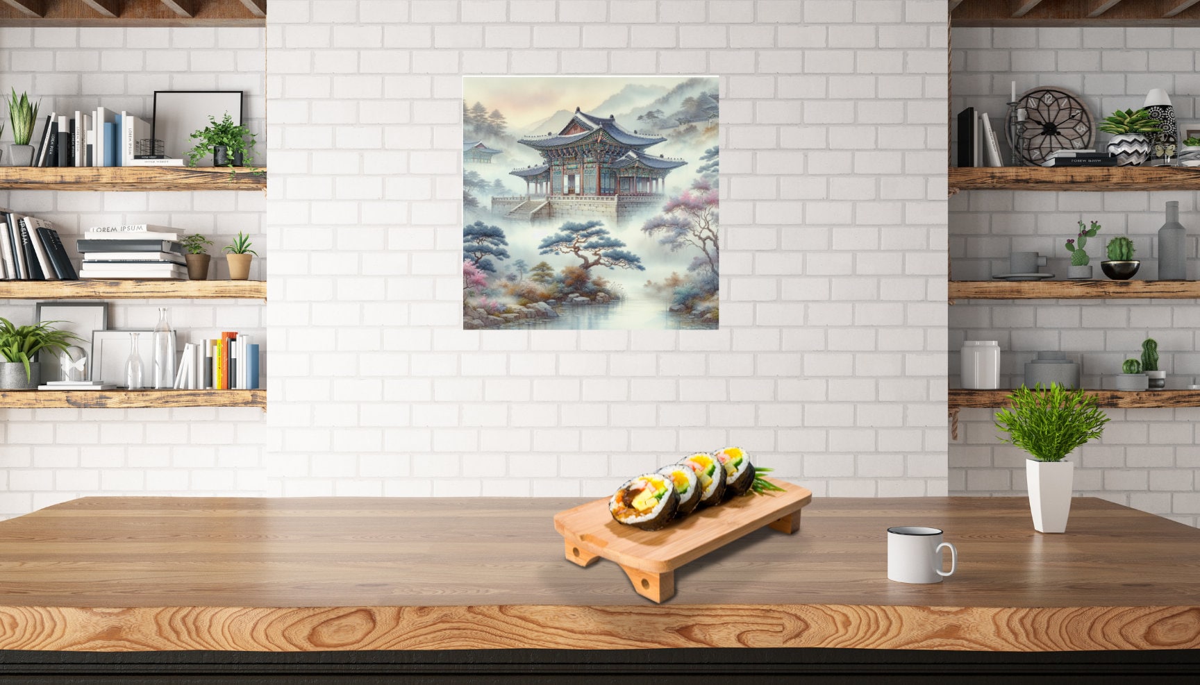 Korean Wall Art,korean Temple Wall Art, South Korean Painting Art ...