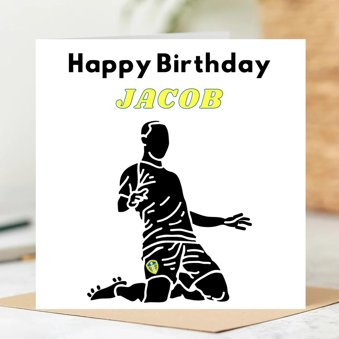 Leeds United Birthday Card Leeds Birthday Card LUFC - Etsy