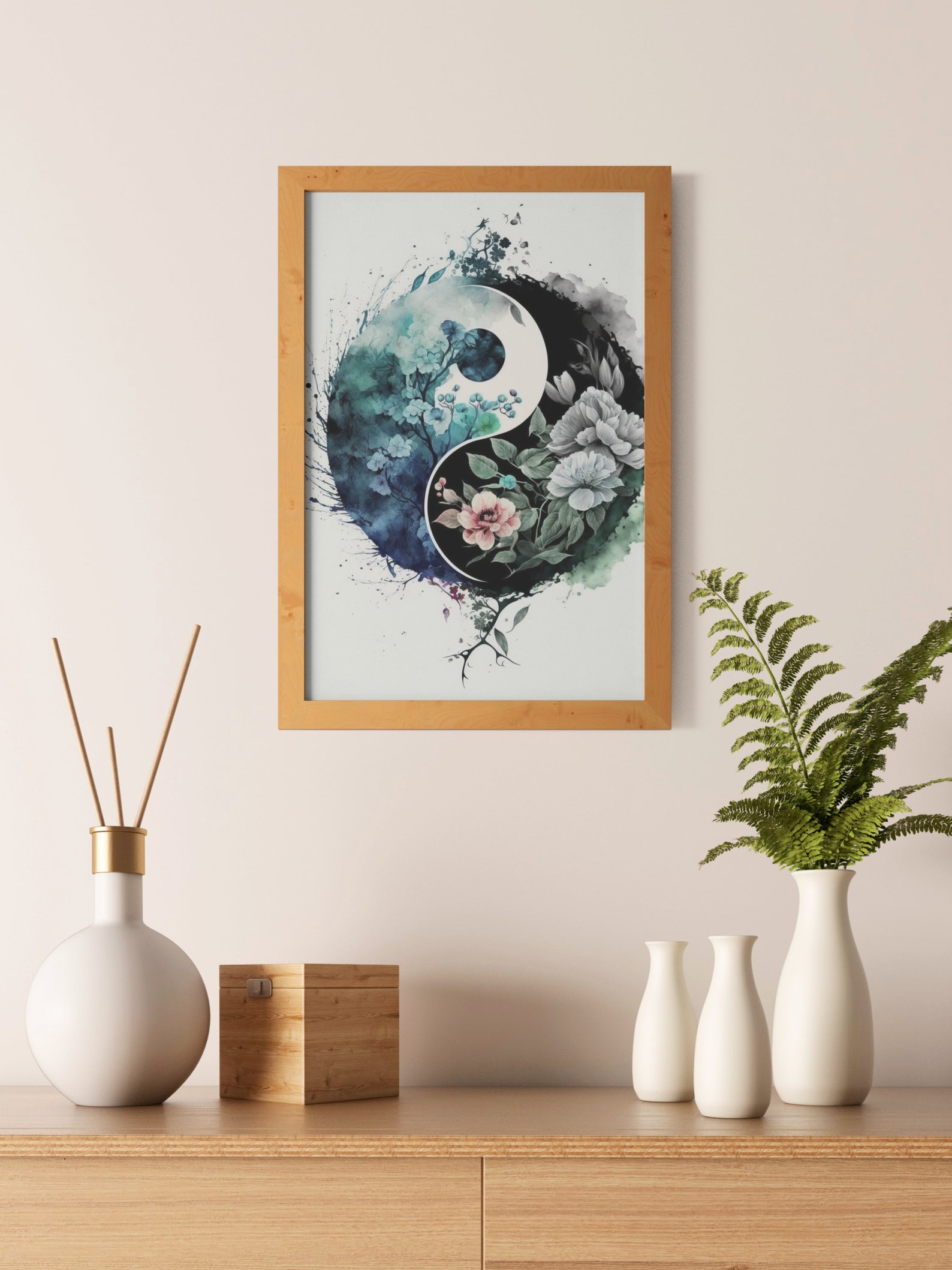 Yin Yang | Buddhist Art | Yin Yang Wall Art | Digital Art | Yin Yang ...