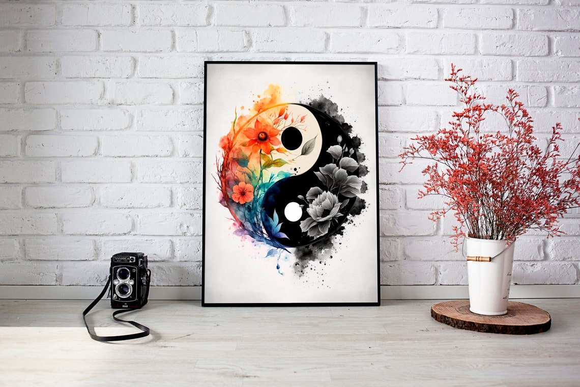 Yin Yang | Buddhist Art | Yin Yang Wall Art | Digital Art | Yin Yang ...