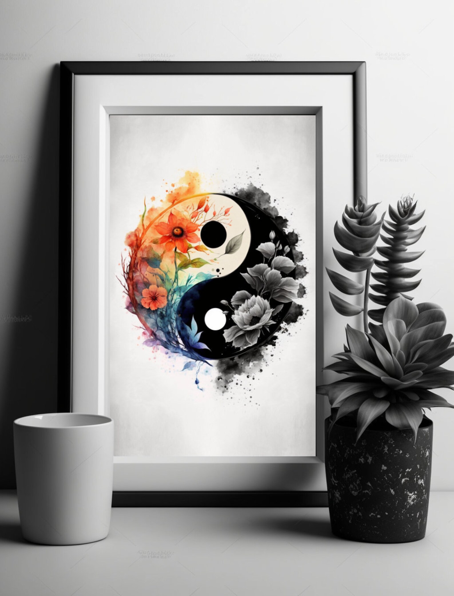 Yin Yang | Buddhist Art | Yin Yang Wall Art | Digital Art | Yin Yang ...
