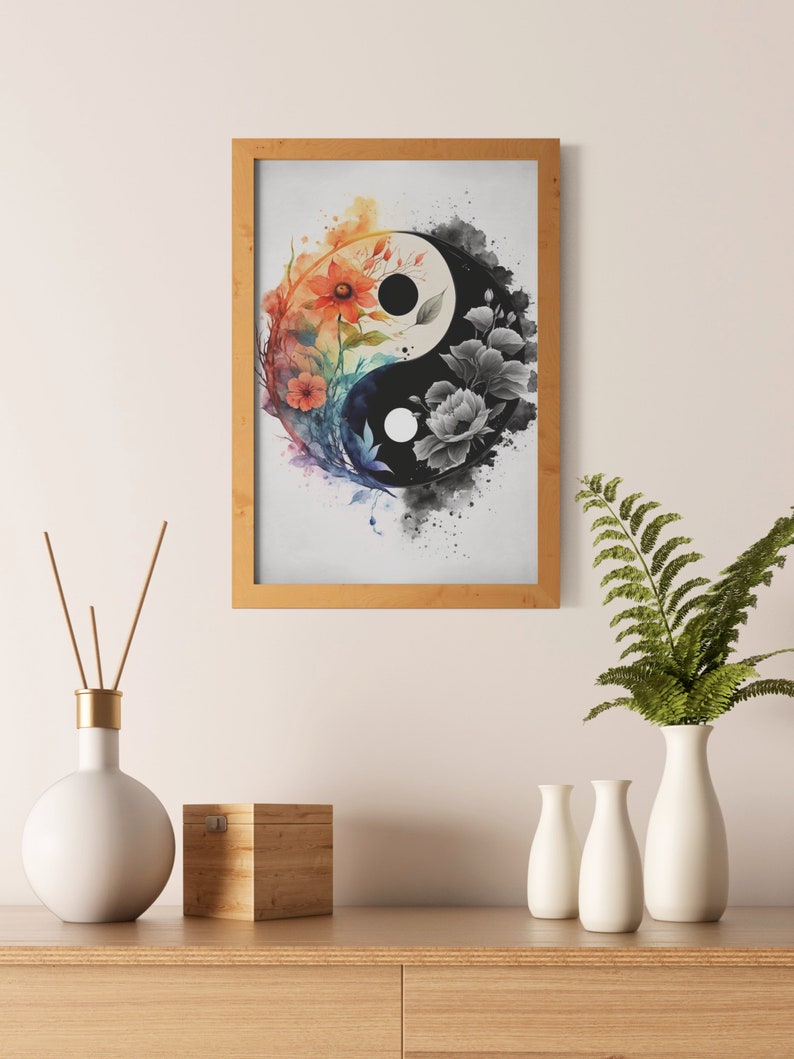 Yin Yang | Buddhist Art | Yin Yang Wall Art | Digital Art | Yin Yang ...