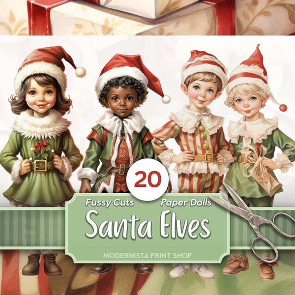 Christmas Paper Doll - Etsy