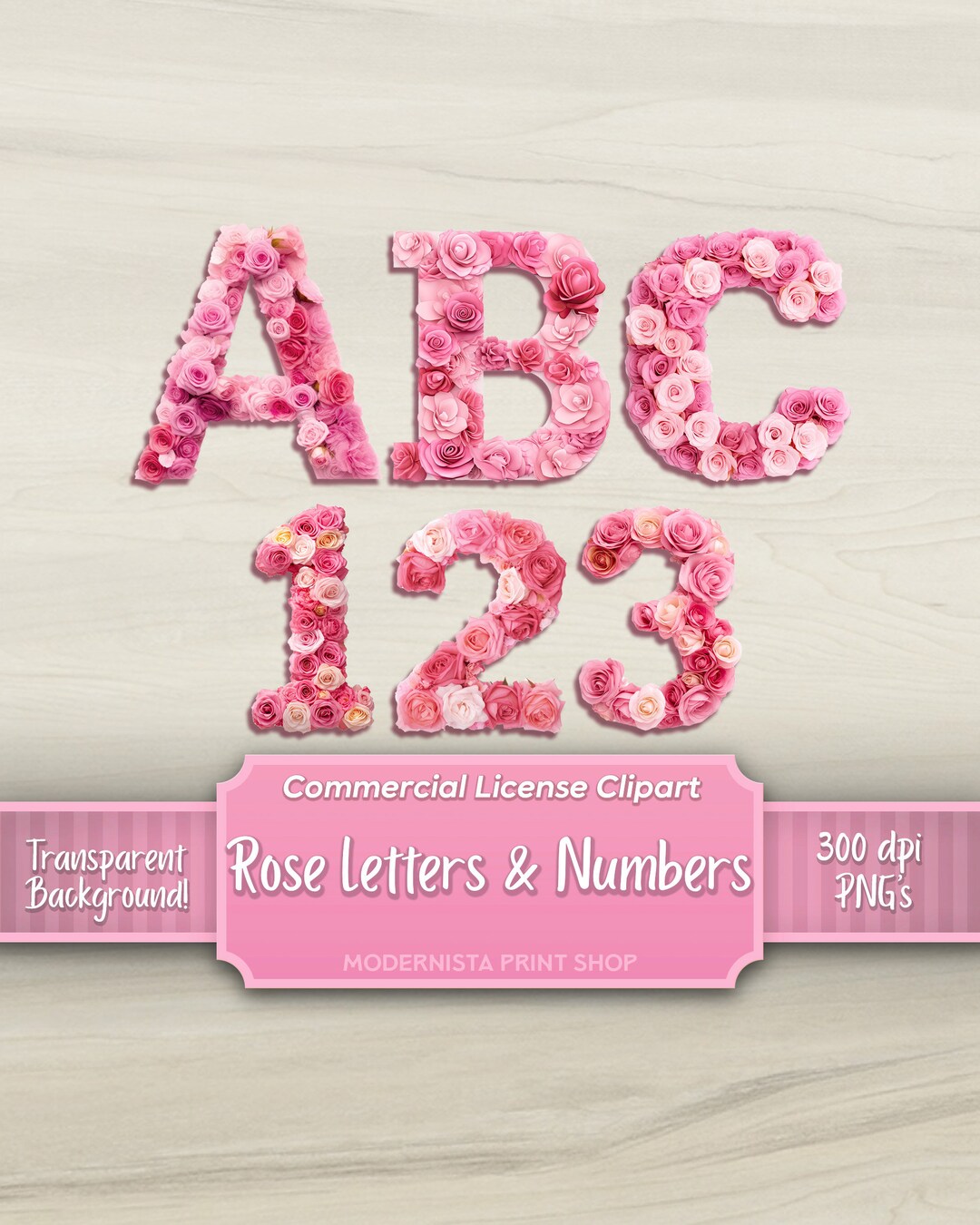 Alphabet and Numbers Transparent Pngs Roses, Floral Letters Clipart ...
