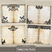 Shabby Gothic Lined Junk Journal Papers, Digital Writing Paper, Goth ...