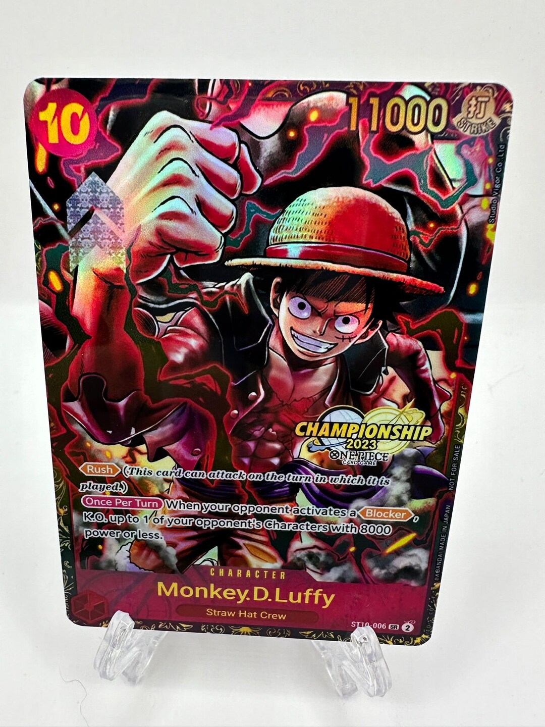 Monkey D Luffy St10 Championship/proxy - Etsy