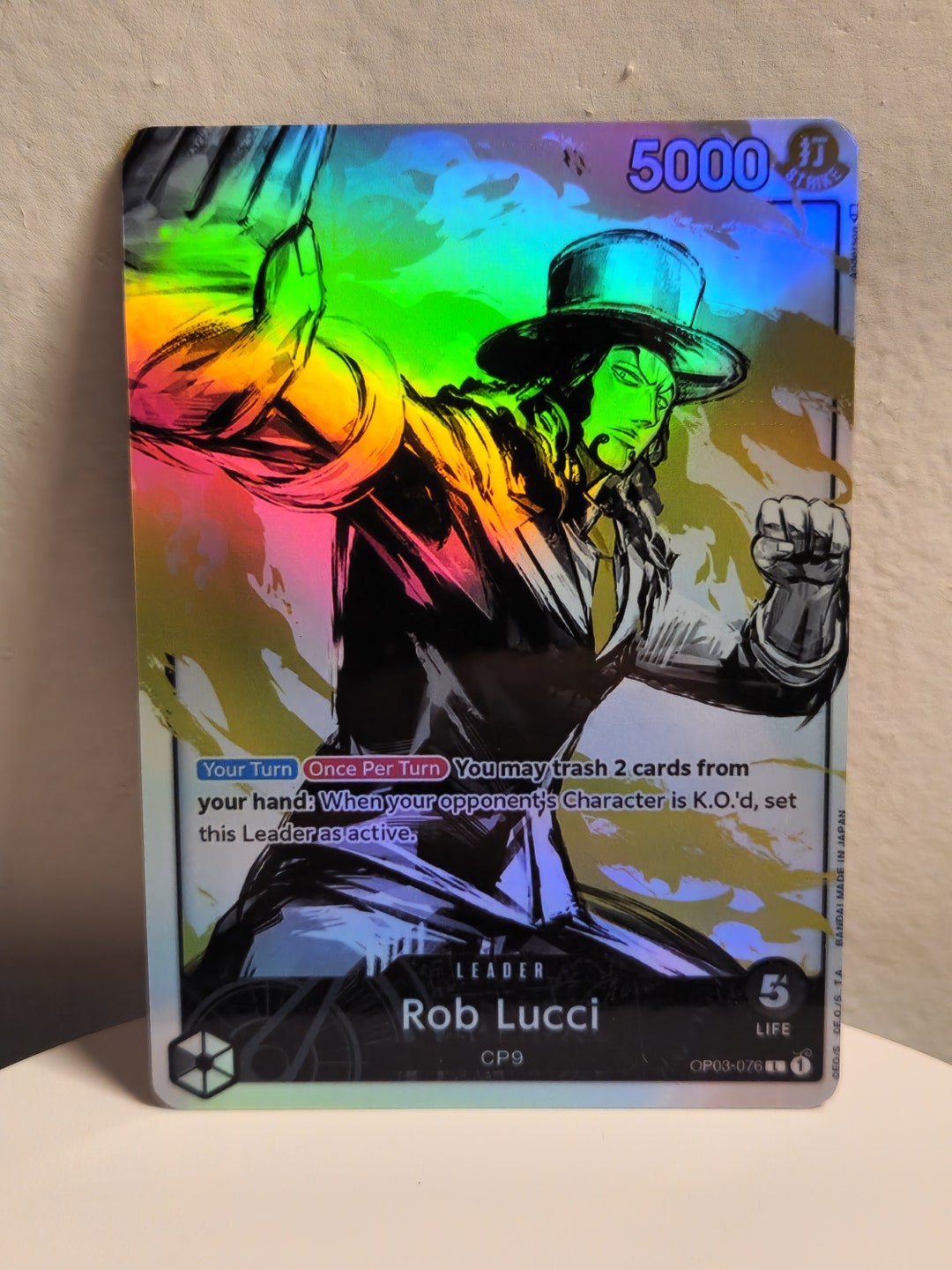 Rob Lucci Leader Op03-076 One Piece Proxy - Etsy