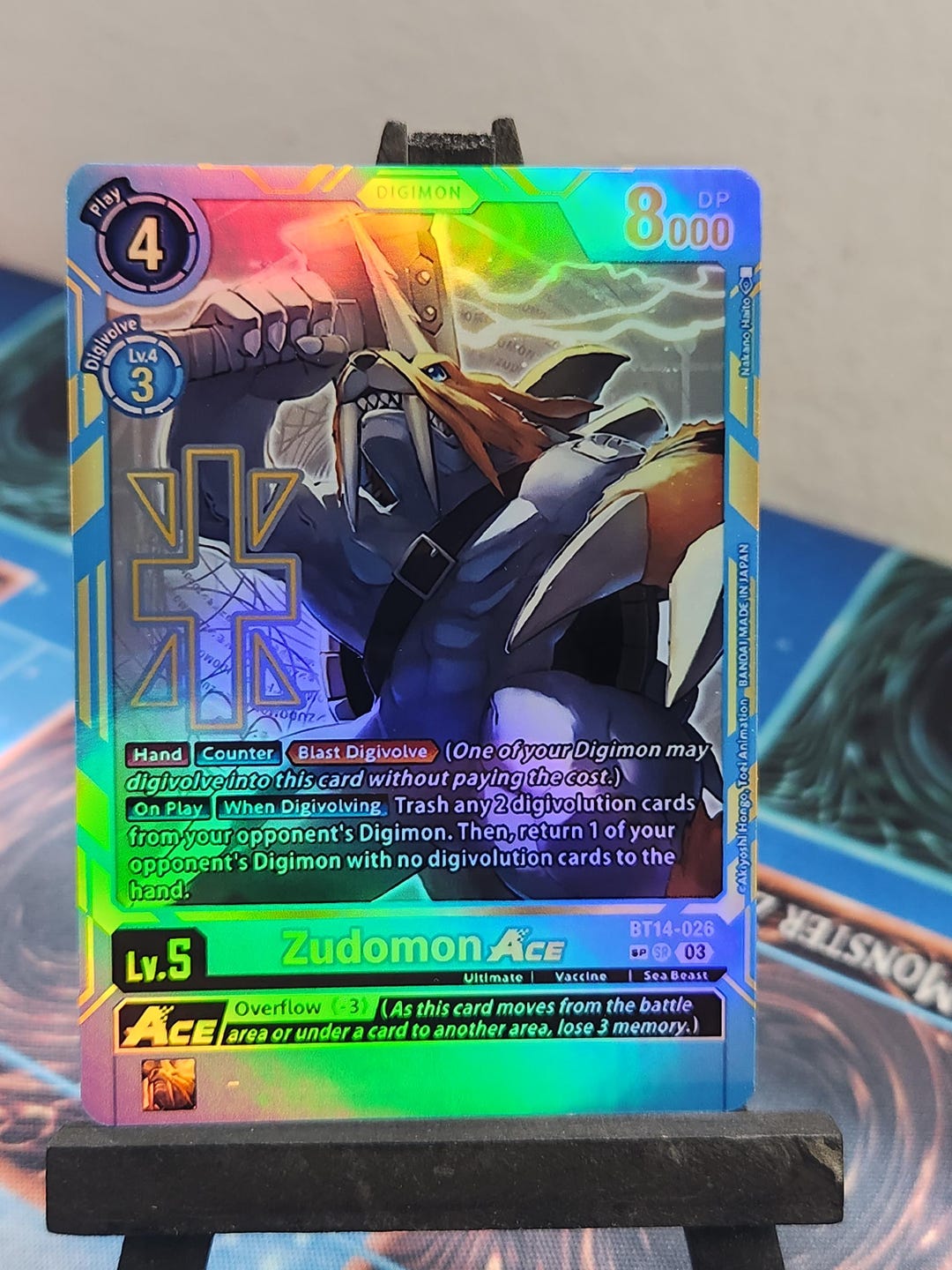 Zudomon Ace SP Alt Art Bt14-026 Digimon Proxy - Etsy