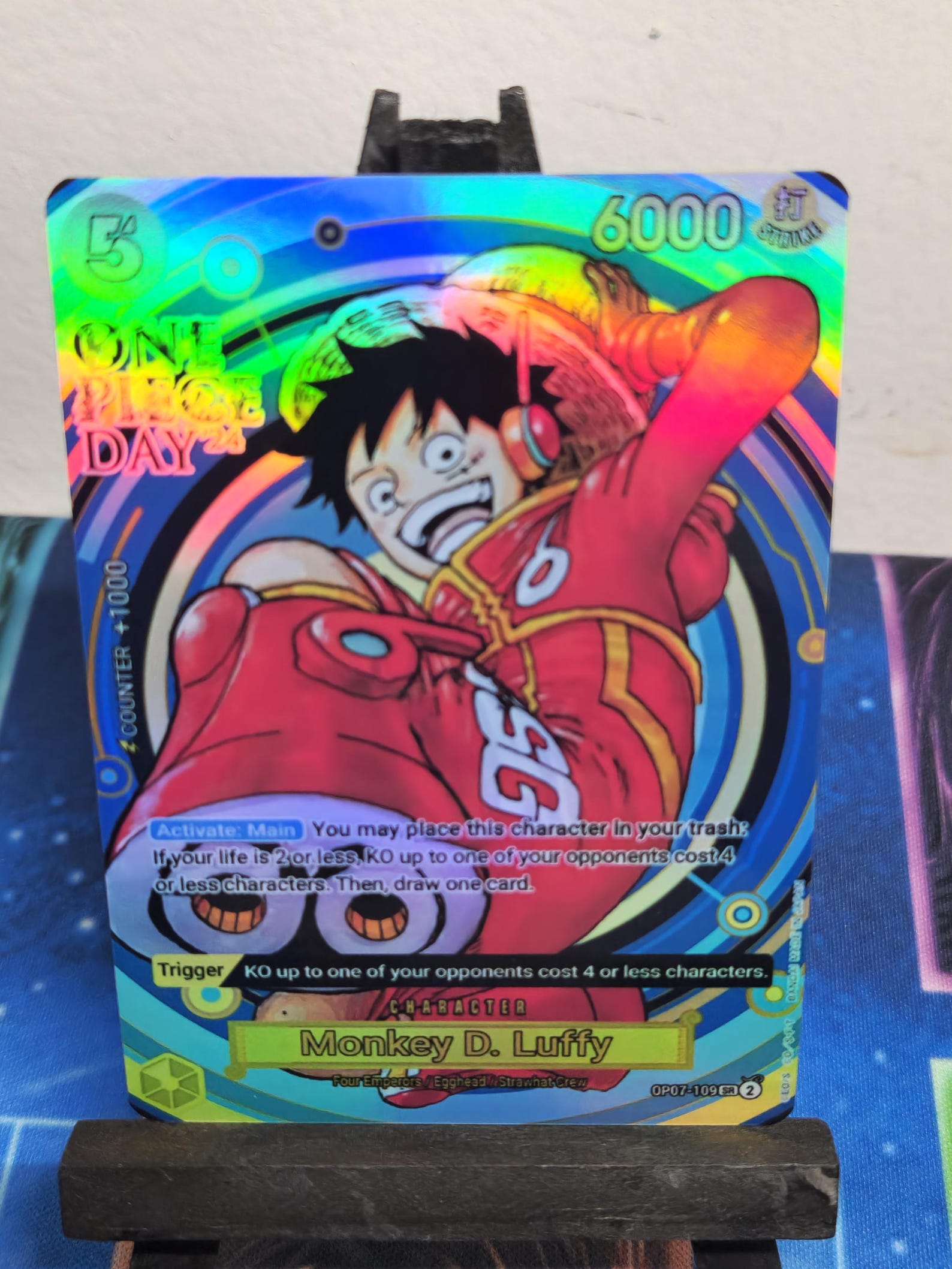 Monkey D Luffy Alt Art Op07-109 One Piece Proxy - Etsy