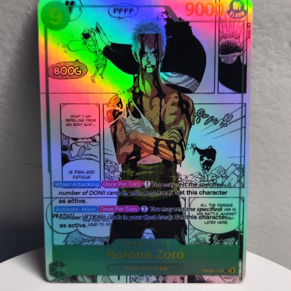 One Piece Custom Card Sleeve - Etsy