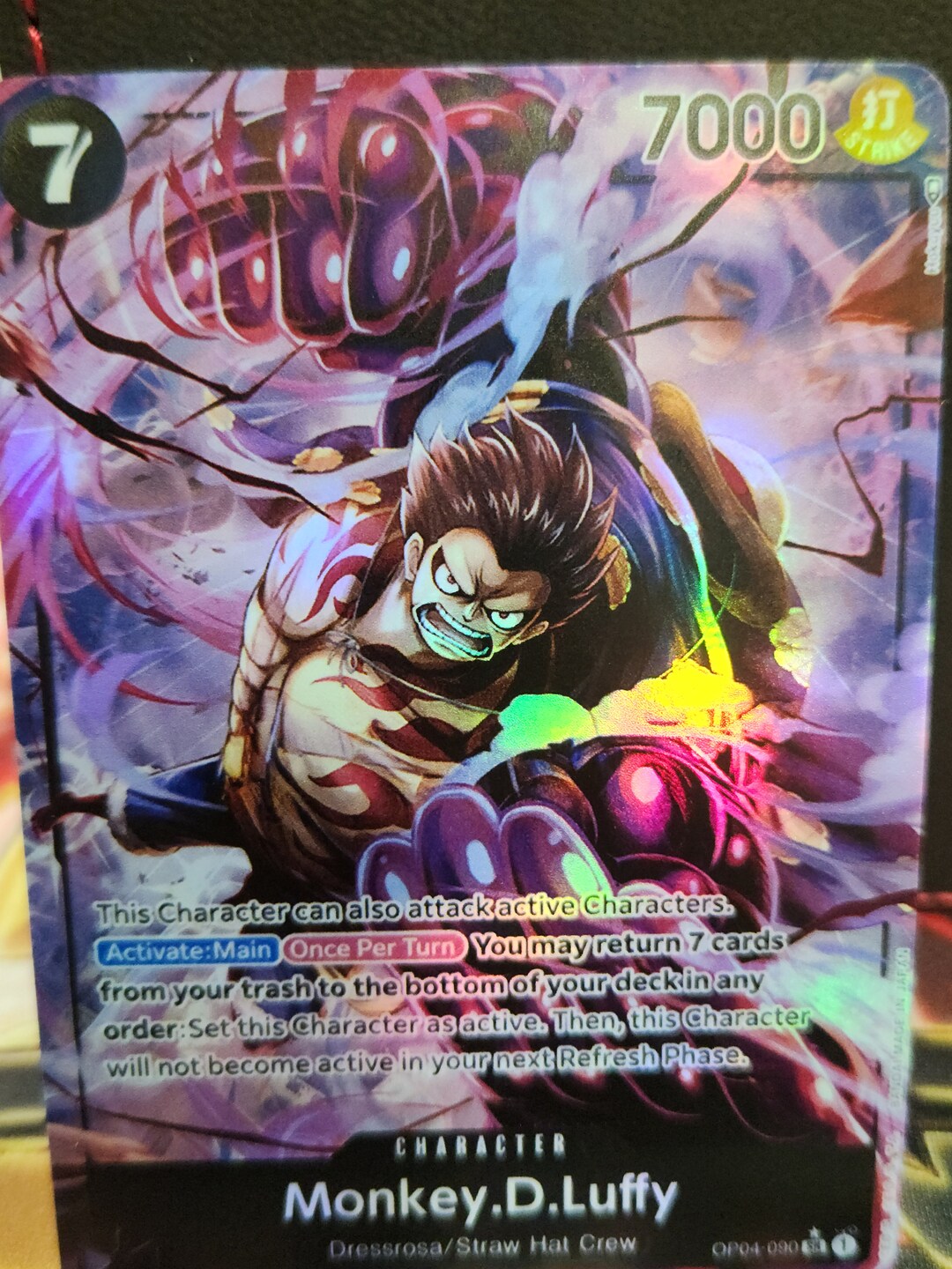 Moneky D. Luffy Gear 4 Op04 Alt Art/proxy - Etsy