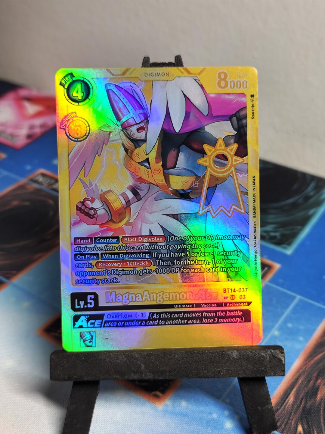 Magnaangemon Ace SP Alt Art Bt14-037 Digimon Proxy - Etsy