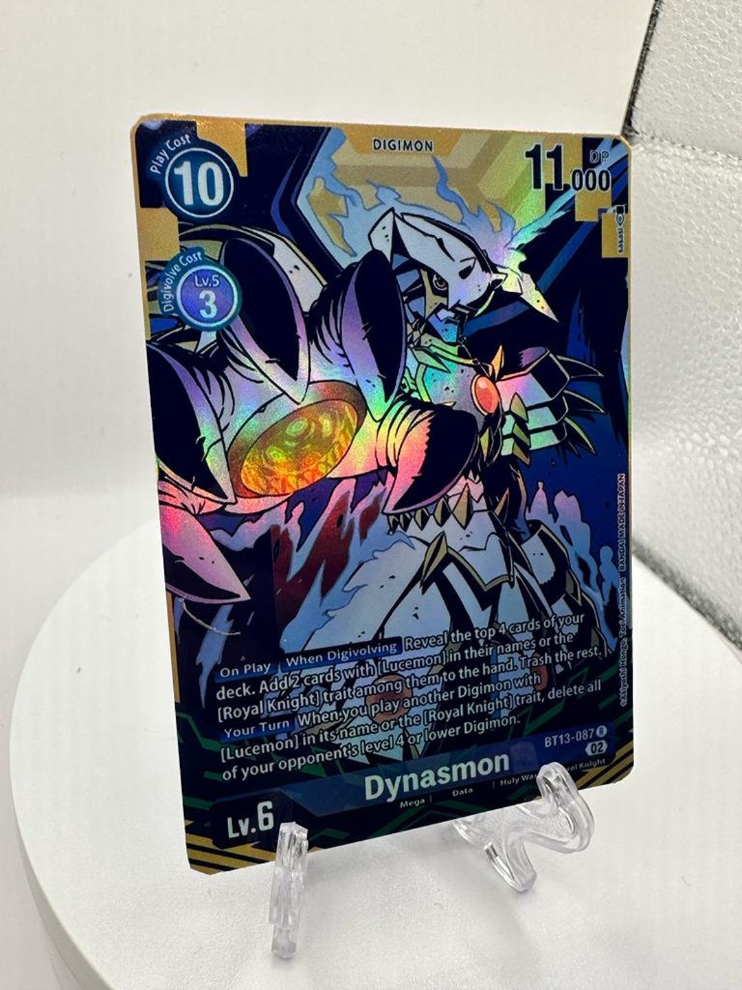 Dynasmon Alt Art Bt13-087 Digimon Proxy - Etsy