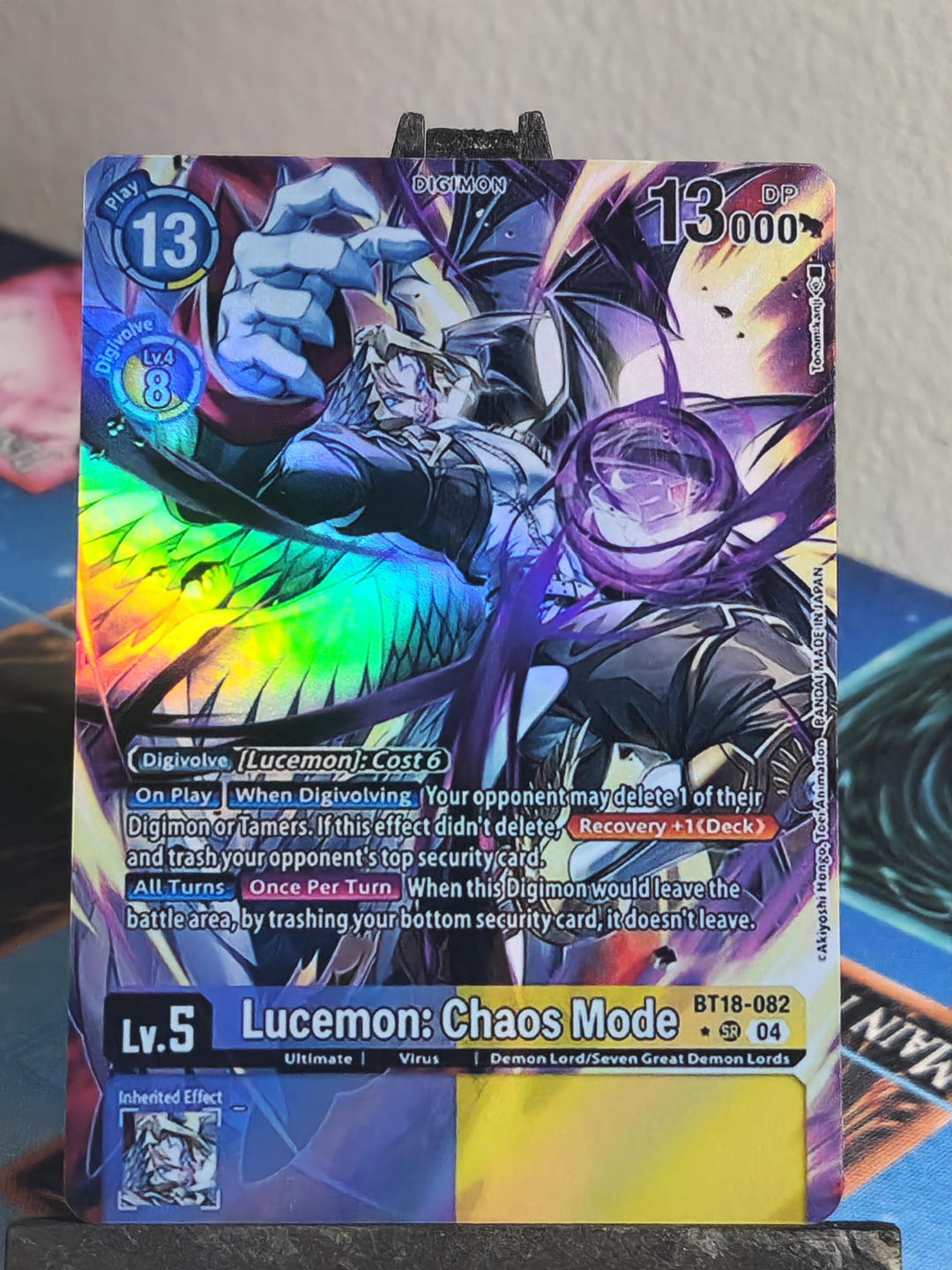 Lucemon: Chaos Mode Alt Art Bt18-082 Digimon Proxy - Etsy