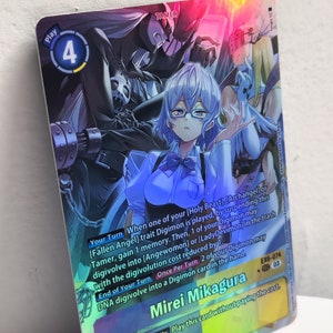 Mirei Mikagura arte alternativo Ex6-074 Digimon Proxy - Etsy México