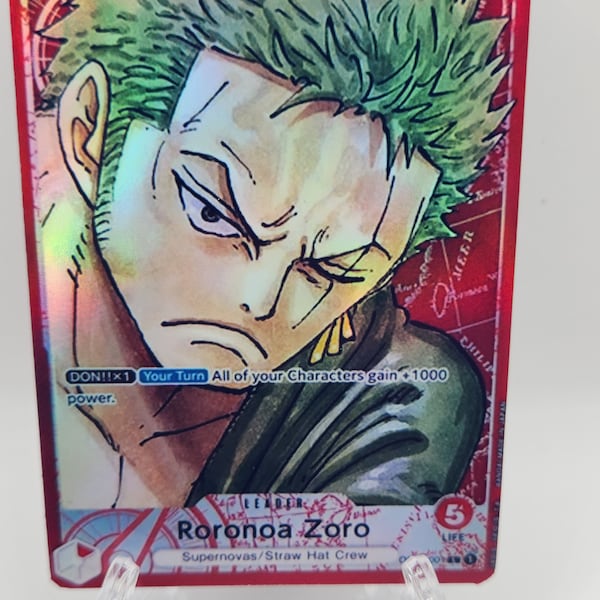 Roronoa Zoro Card - Etsy