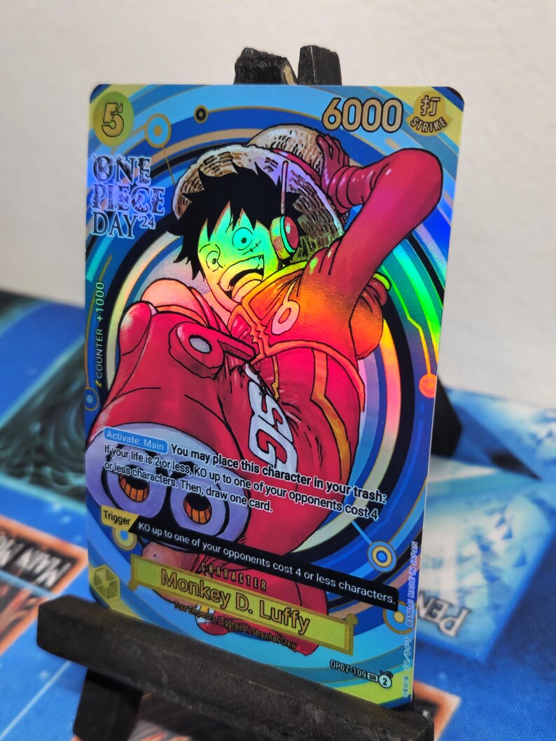 Monkey D Luffy Alt Art Op07-109 One Piece Proxy - Etsy