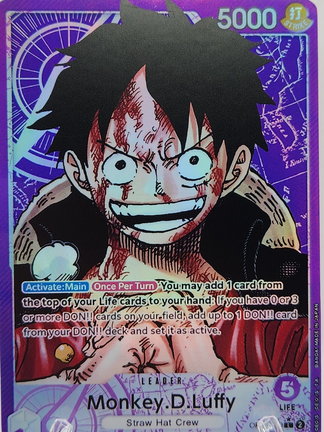 One Piece Monkey D Luffy Leader Op05-060 Proxy - Etsy