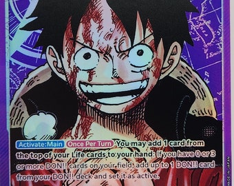 Proxy Manga Rare Monkey D Luffy OP05-119 One Piece - Etsy