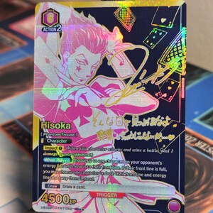 Hisoka Alt Art HTR-1-043 Union Arena Proxy Hunter X Hunter Signed - Etsy