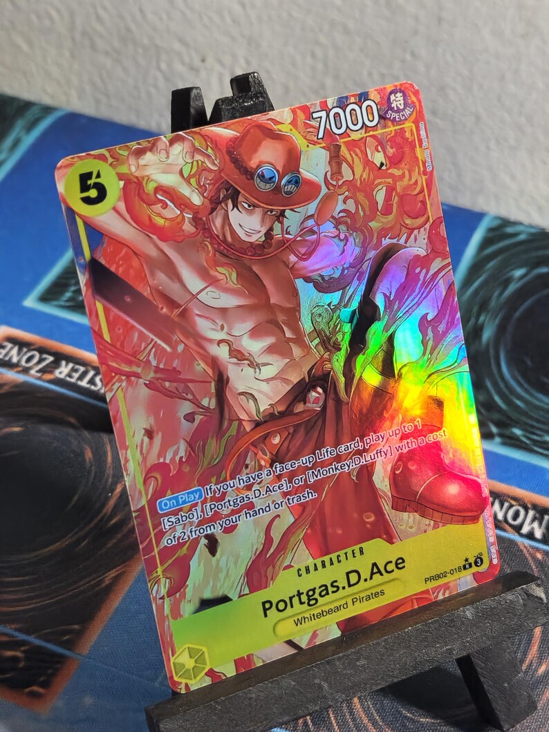 Portgas D Ace Alt Art PRB02-018 One Piece Proxy - Etsy
