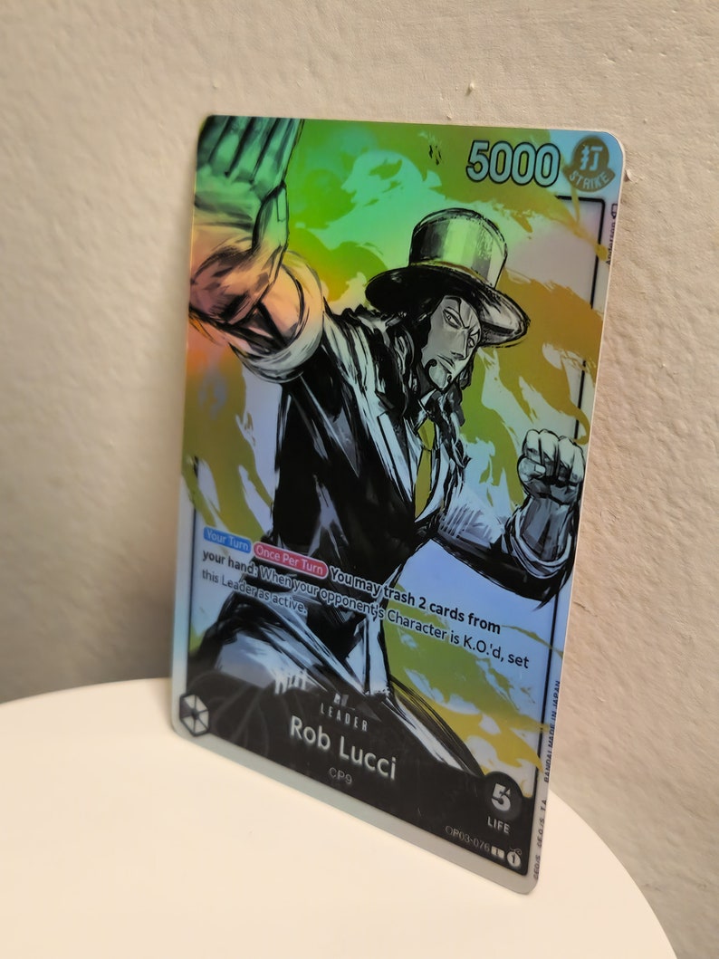 Rob Lucci Leader Op03-076 One Piece Proxy - Etsy