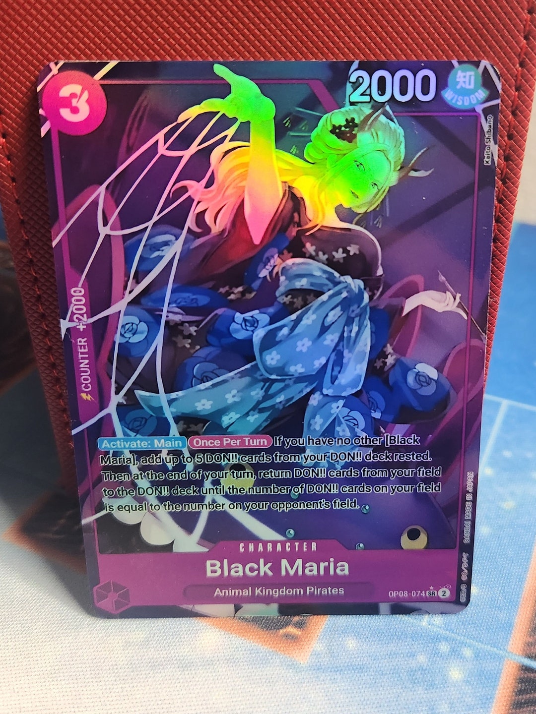 One Piece Black Maria Alt Art Op08-074 Proxy - Etsy