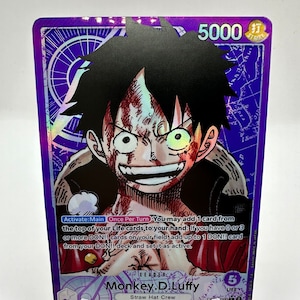 One Piece Monkey D Luffy Leader Op05-060 Proxy - Etsy