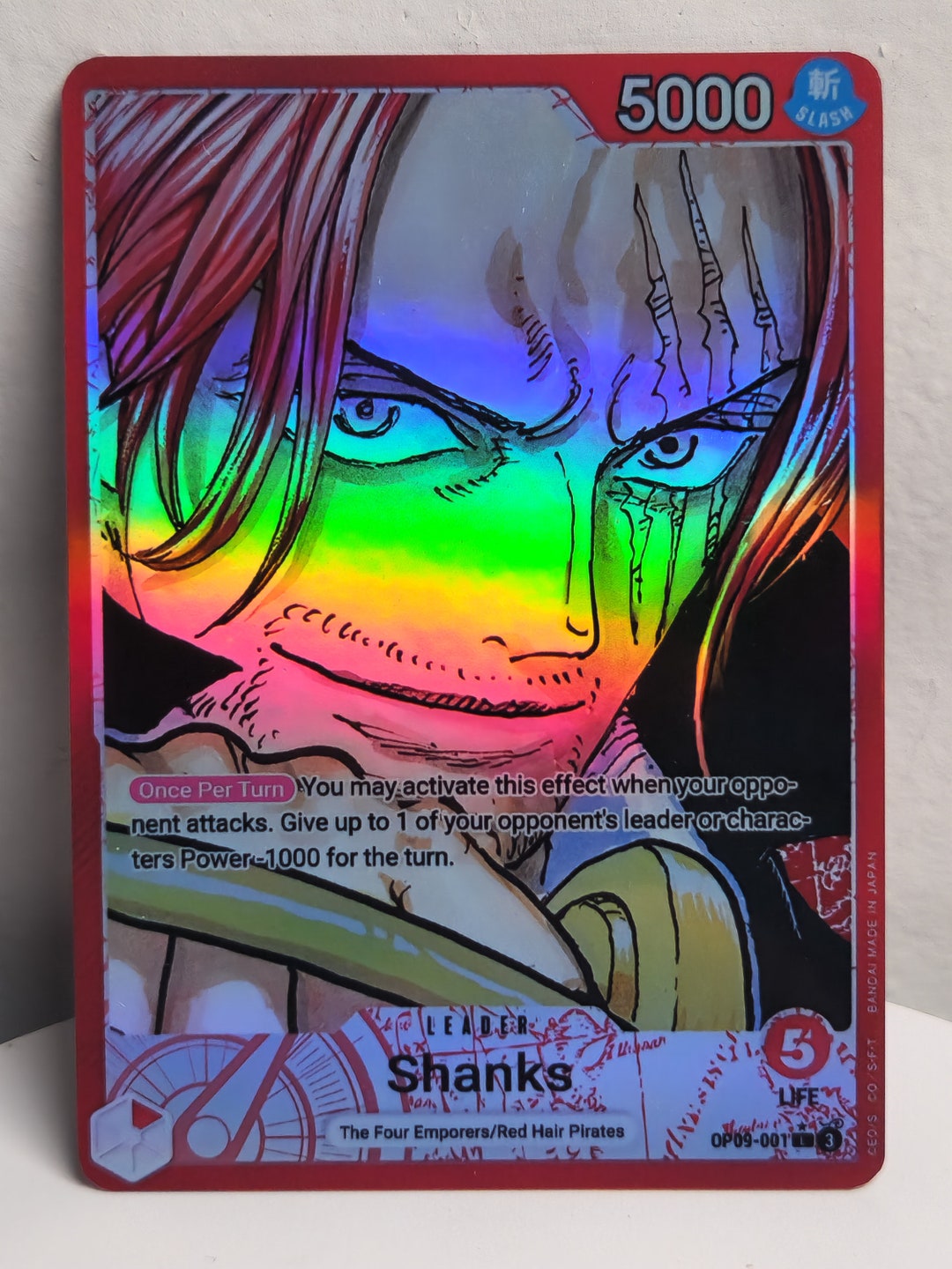 Shanks Leader Op09-001 One Piece Proxy - Etsy