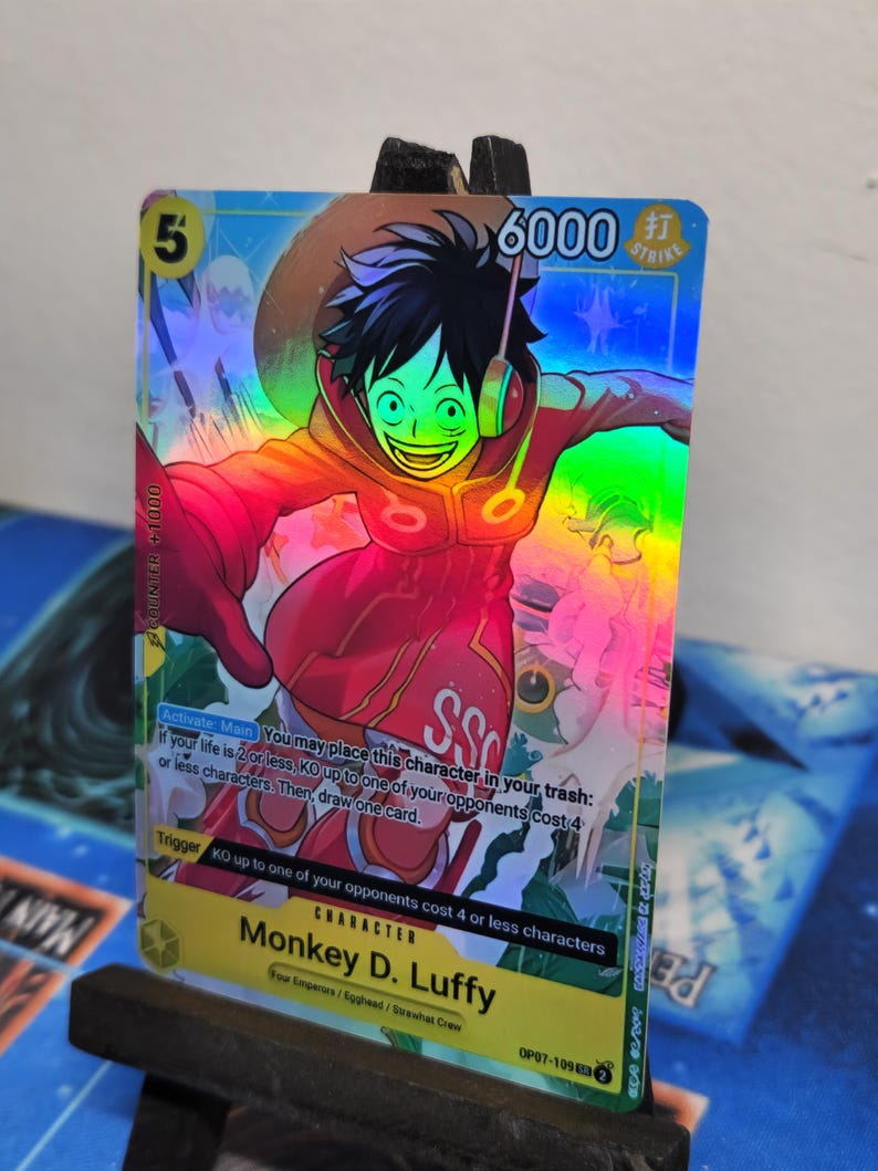 Monkey D Luffy Alt Art Op07-109 One Piece Proxy - Etsy