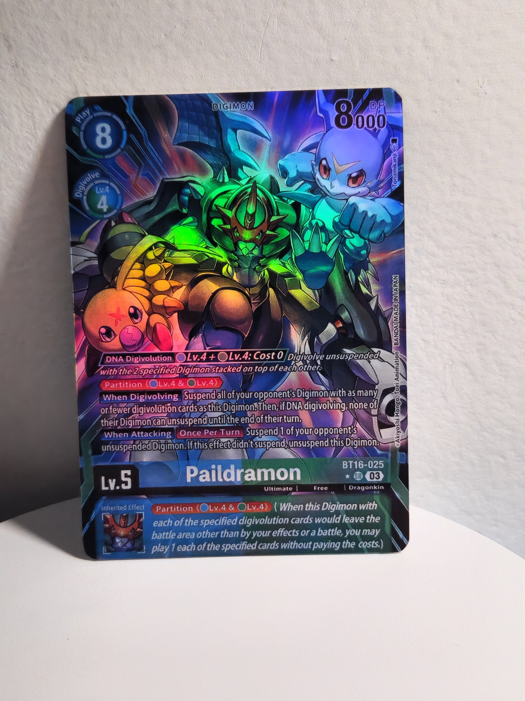 Paildramon Alt Art Bt16-025 Proxy - Etsy