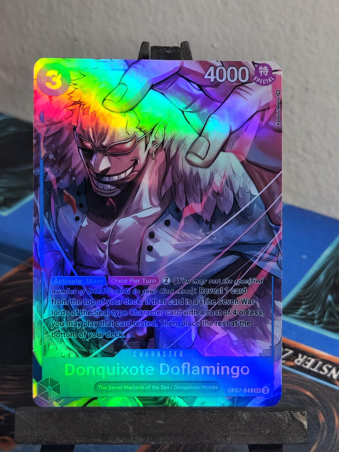 Donquixote Doflamingo 2nd Anniversary Alt Art Op07-048 One Piece Proxy ...