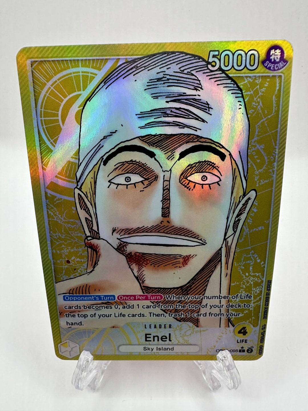 One Piece Enel Leader Op05-098 Proxy - Etsy