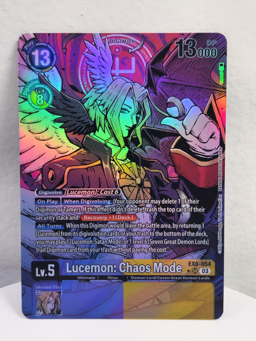 Lucemon: Chaos Mode Alt Art Ex6-054 Digimon Proxy - Etsy