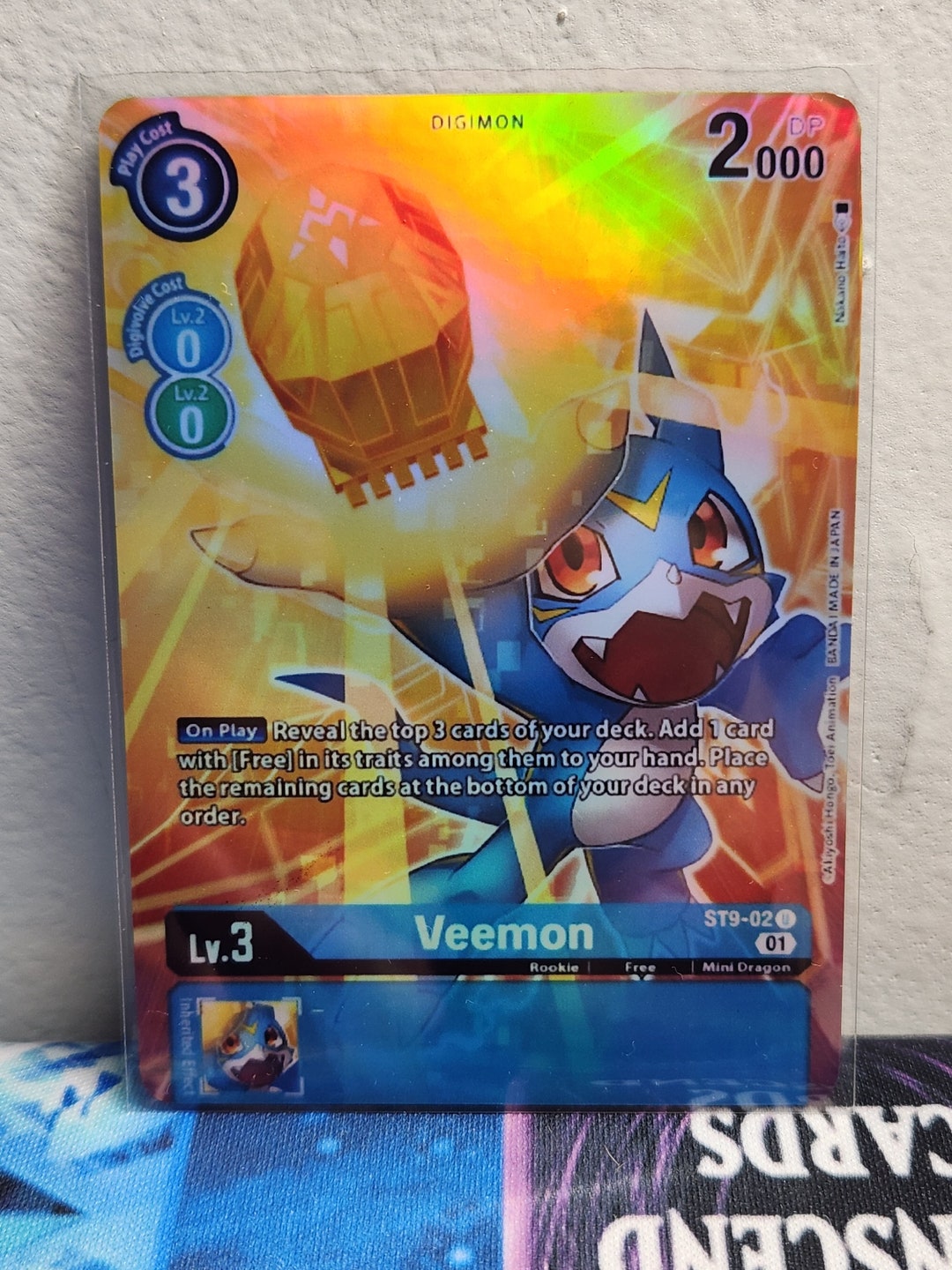 Veemon Pb-13 Alt Art Digimon Proxy - Etsy