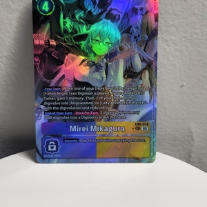Mirei Mikagura arte alternativo Ex6-074 Digimon Proxy - Etsy México