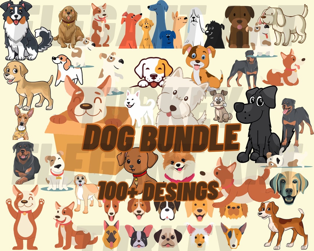 Paquete de perro Svg / Perro lindo Svg / Vector de perro / - Etsy España