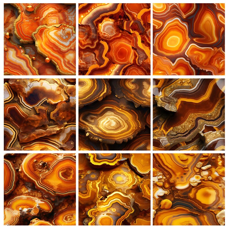 Mega Bundle of All Agate Patterns, Premium Seamless Marble Digital ...