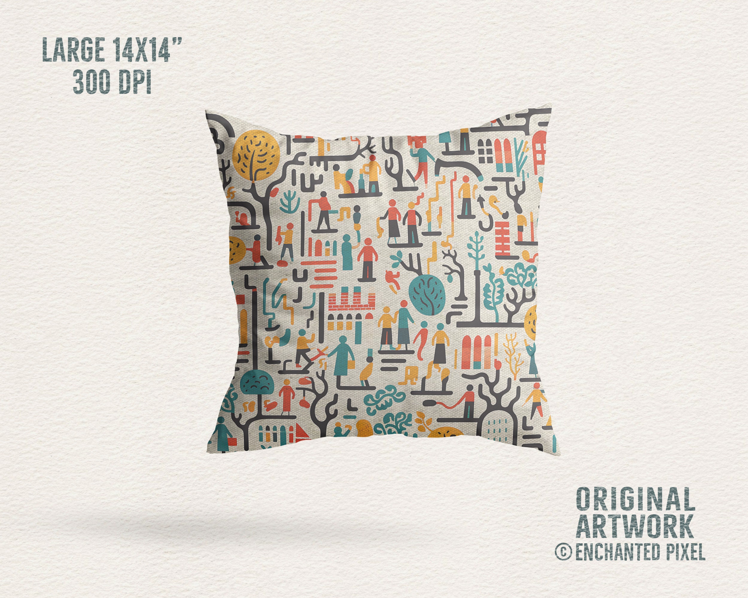 Spontaneous Playful Patterns Schoolyard Games Digital Paper, Children's ...