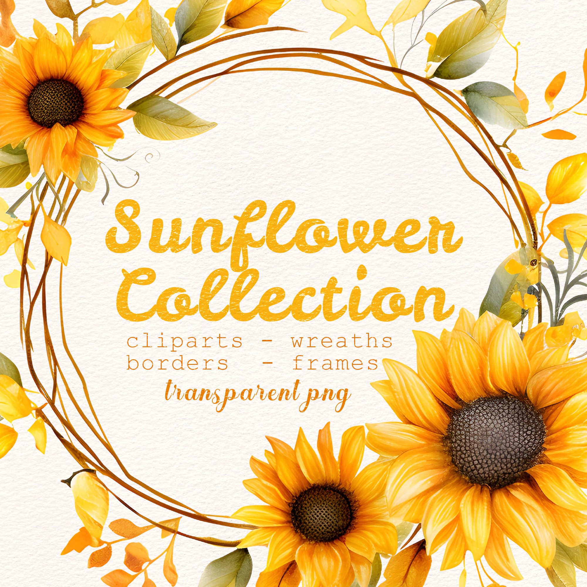Sunflower Border Wallpaper