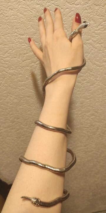 Snake Necklace, Gold Snake Necklace, Silver Snake Necklace, Statement ...