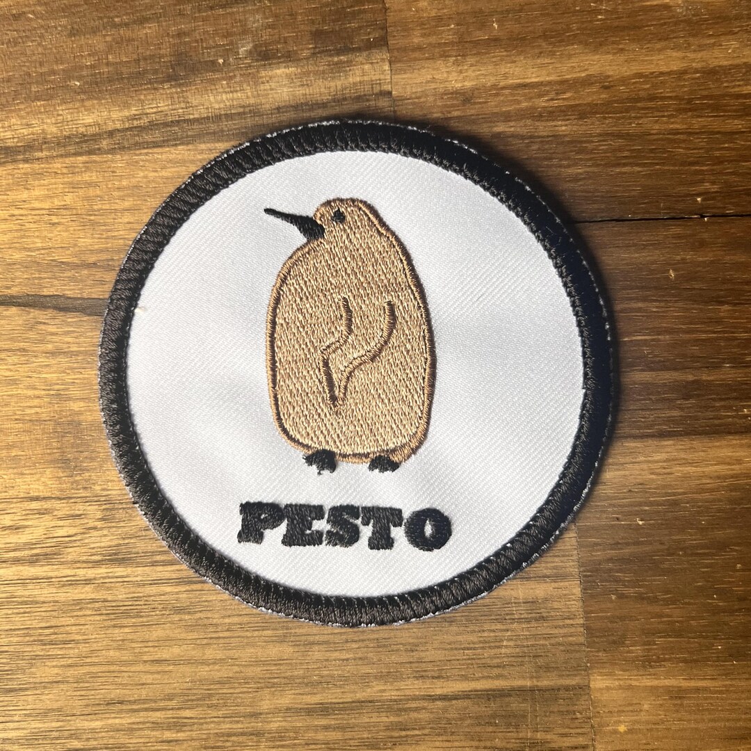 Pesto the Penguin Iron on Patch - Etsy