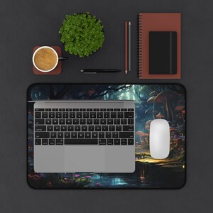 Fantasy Fairy Forest Desk Mat Mouse Pad - Also Great for Crafting or a ...