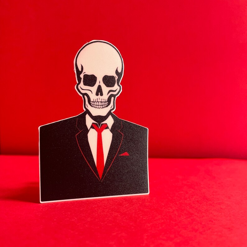 Skeleton Stickers Original Art Sticker Skull Macabre Sticker Pop Art ...