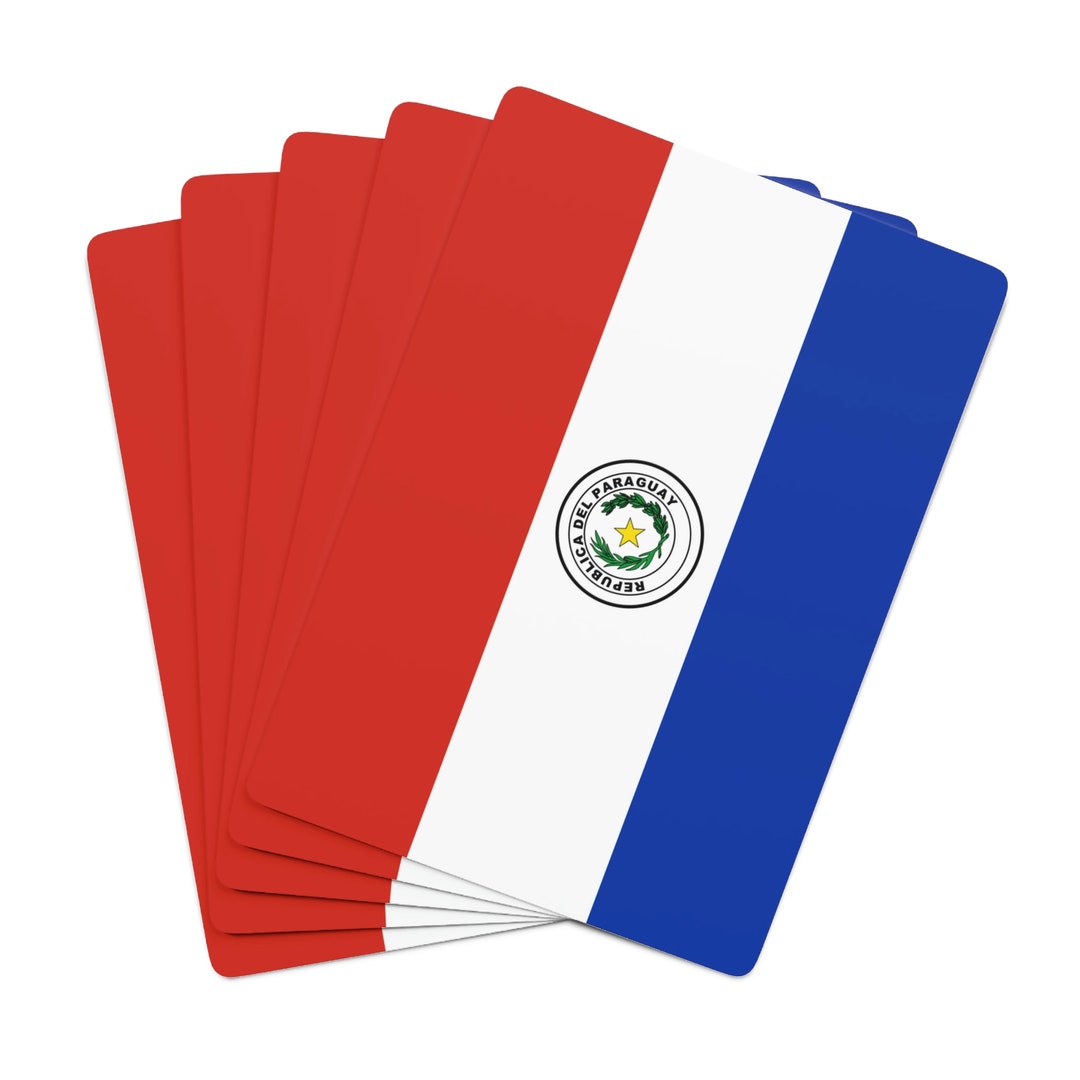 Custom Paraguay Flag-inspired Playing Cards Patriotic - Etsy