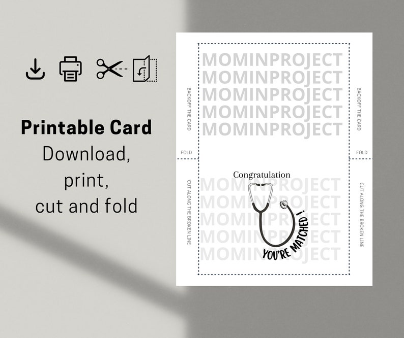 Congratulation You Matched Card, Graduation Doctor, Medical Student ...