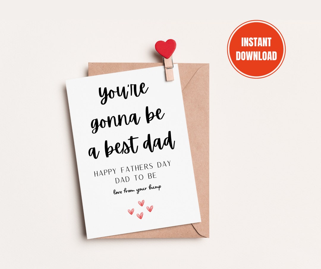 Future Dad Fathers Day Gift, Card for Dad to Be, Pregnancy Gift for ...